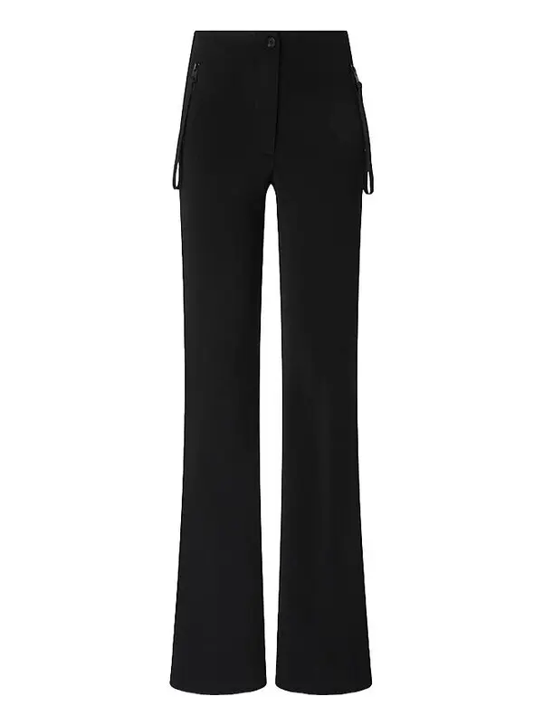 Pinko Palmira Zippered Pocket Trousers - Limo Black