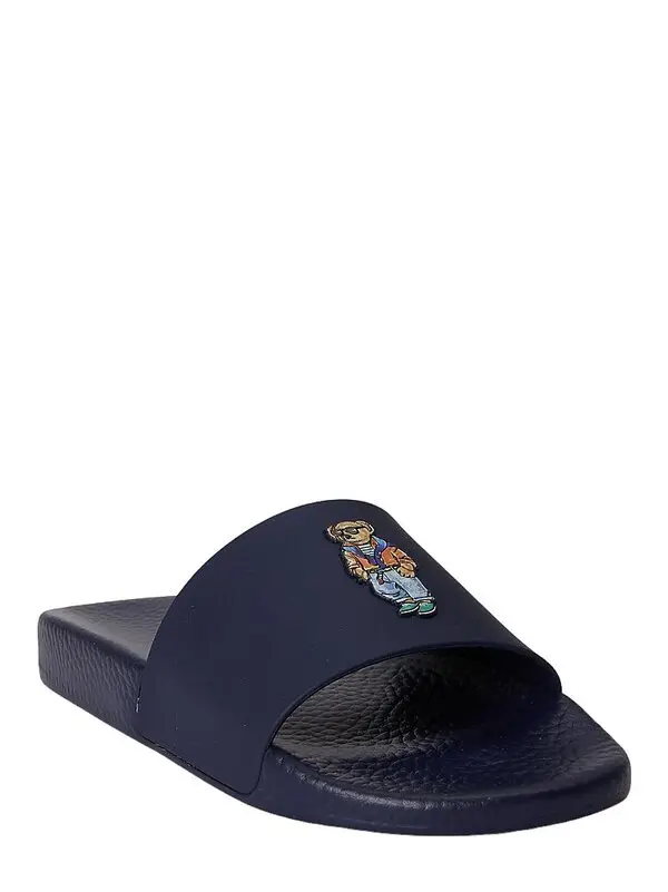 Ralph Lauren Slides - Navy Bear