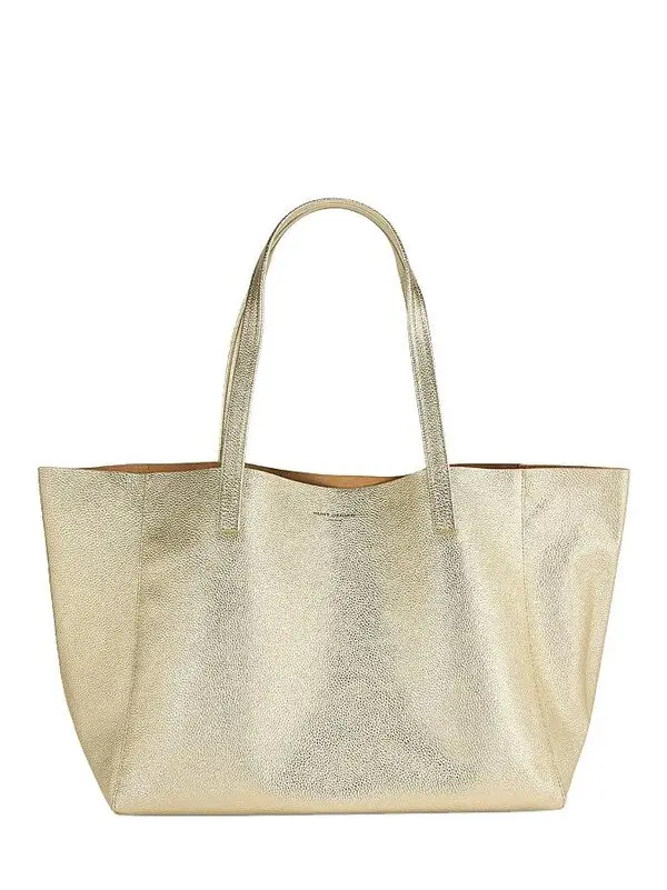 Kurt Geiger Violet Large Metallic Tote - Gold