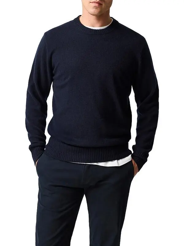Rodd & Gunn Stewart Island Wool & Cashmere Crewneck Sweater - Midnight