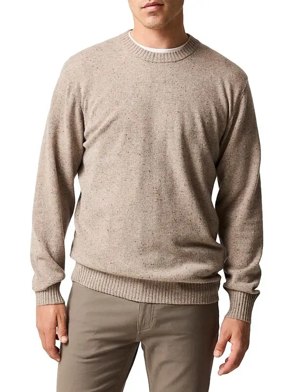 Rodd & Gunn Stewart Island Wool & Cashmere Crewneck Sweater - Sand