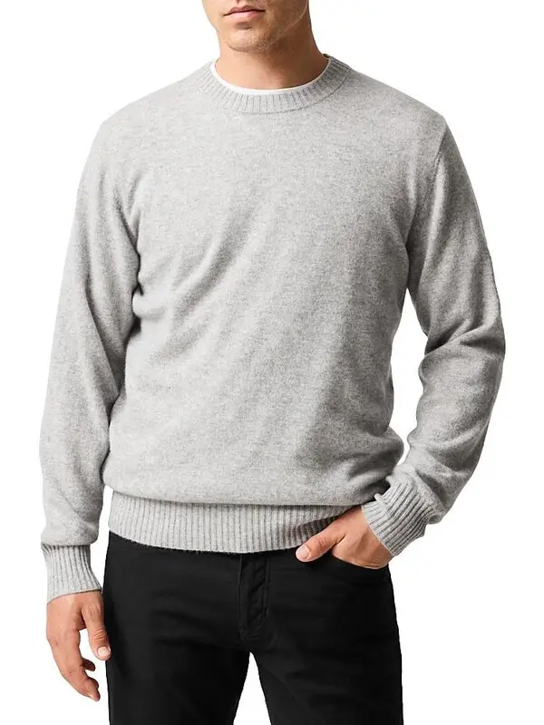 Rodd & Gunn Stewart Island Wool & Cashmere Crewneck Sweater - Slate
