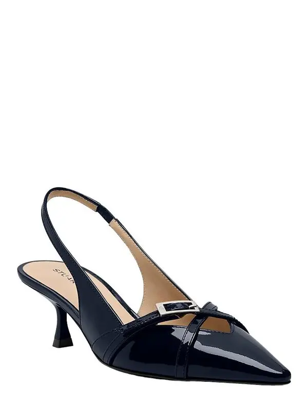 STUART WEITZMAN Georgie 50 Slingback Pumps - Nice Blue