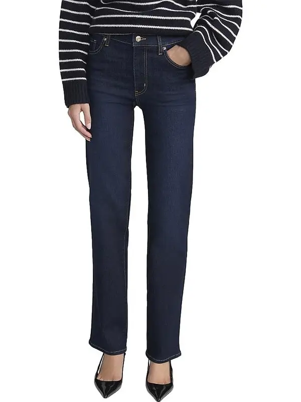 FRAME Le Sleek High-rise Straight Jeans - Fairway