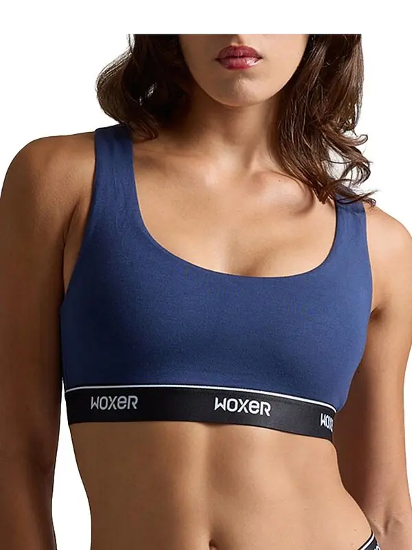 WOXER Ultra-soft Boss Racer Bralette - Navy .