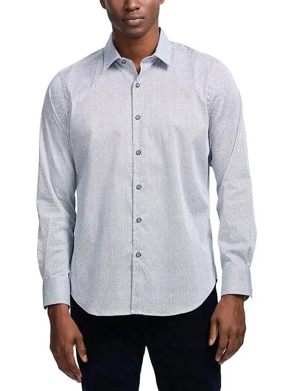 Robert Graham Cheslyn Printed Long Sleeve Button Front Shirt - Multi