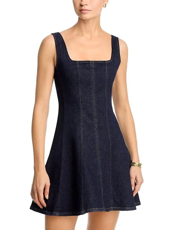 Paige Perla Denim Minidress - Andes