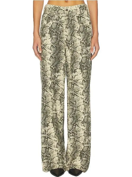 NAKEDVICE The Maxwell Wide Leg Jean - Beige