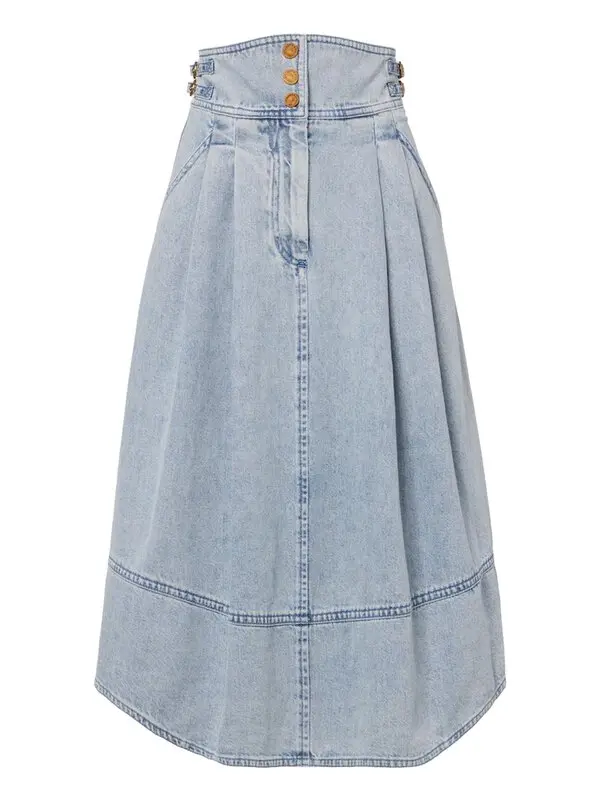 Zimmermann Midi Skirt - Denim