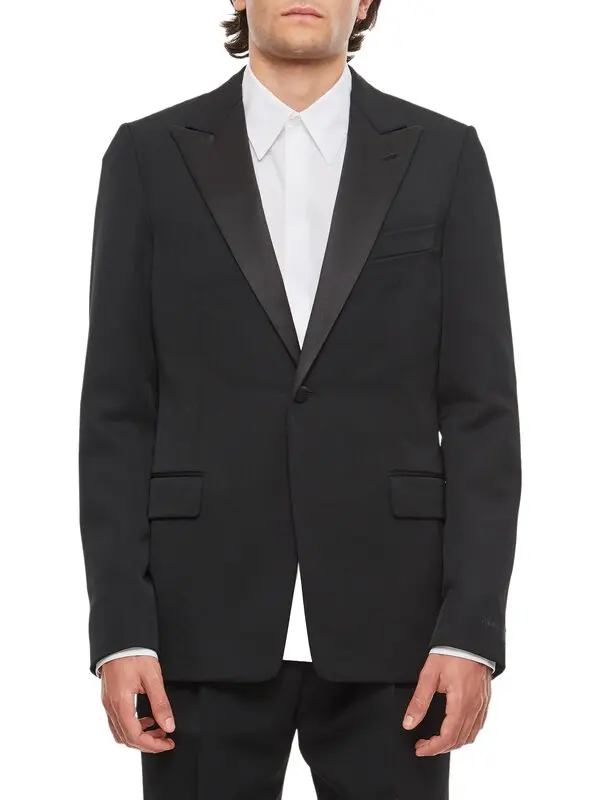 LANVIN Wool Tuxedo Jacket - Black