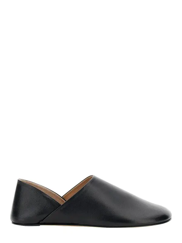 JW Anderson Nappa Leather Slide Sandal - Nero