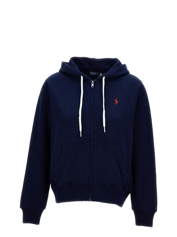Polo Ralph Lauren Cotton Blend Zip-up Hoodie - Blue