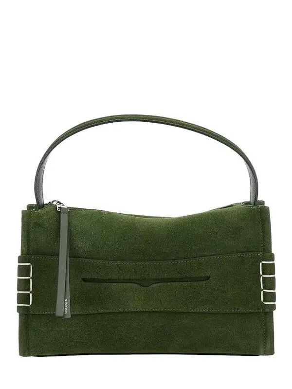 JW Anderson Loafer Suede Bag - Green