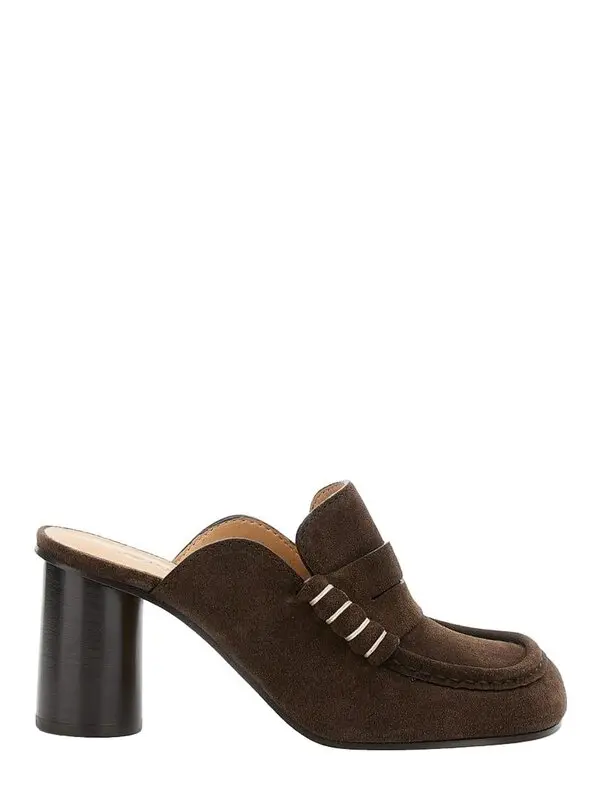 JW Anderson Mule With Heel Loafer - Brown