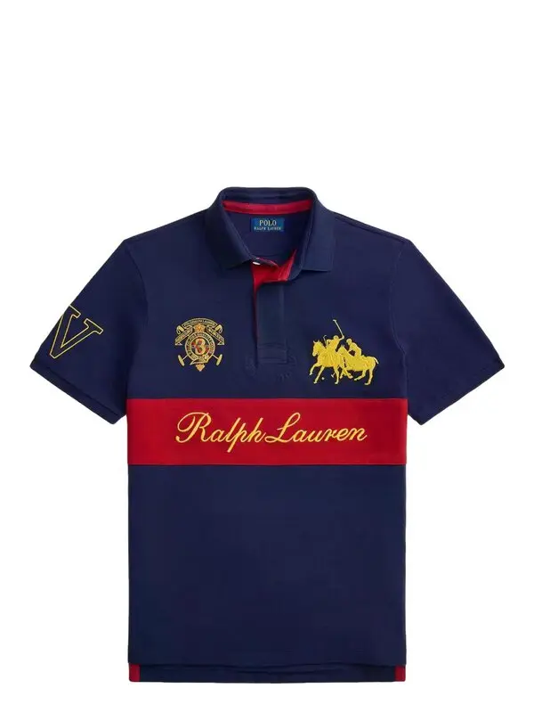 Polo Ralph Lauren Crest-embroidered Polo Shirt - Blue