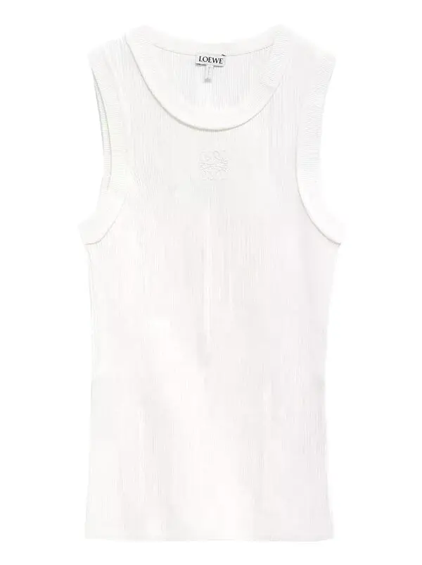 Loewe Lgo-embroidered Top - White