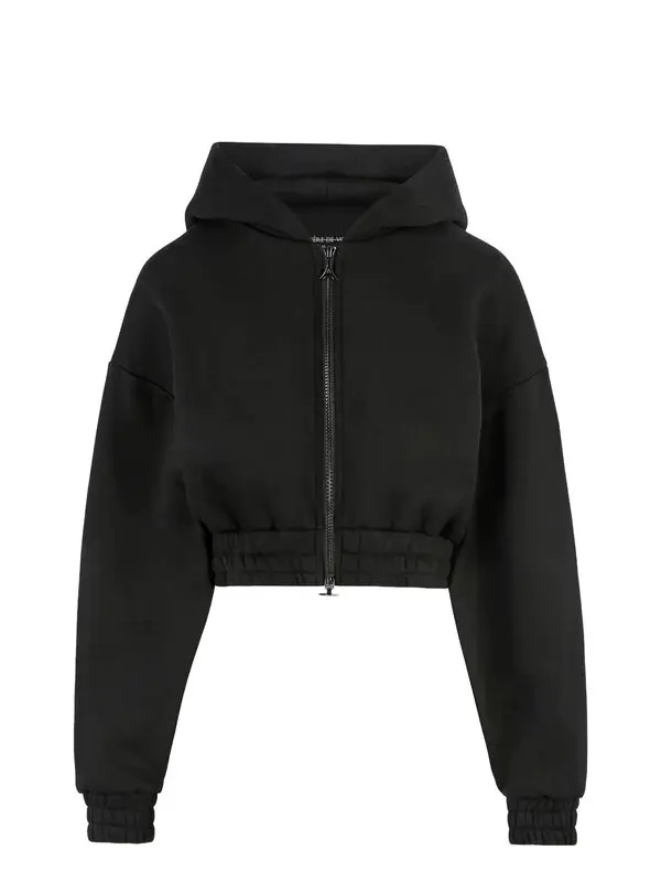 Manière De Voir Zip Cinched Hoodie - Black