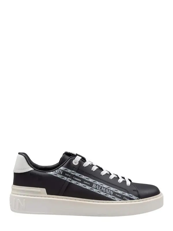 Balmain Calfskin Sneakers - Black