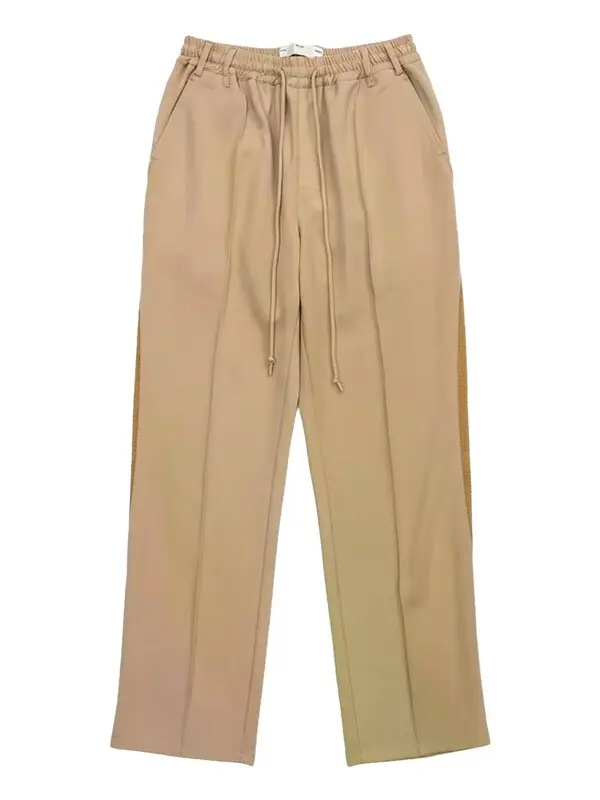 SONG FOR THE MUTE Teardrop Rear Welt Pocket Track Pants - Neutrals