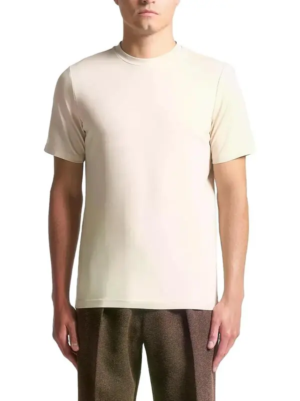 Manière De Voir Armand Fitted Cream T-shirt - Neutrals