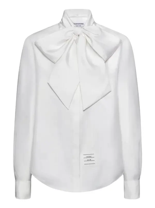 Thom Browne Detachable Collar Twill Shirt - White