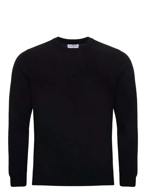 LOJA DAS MEIAS Crew-neck Jersey Sweater - Black