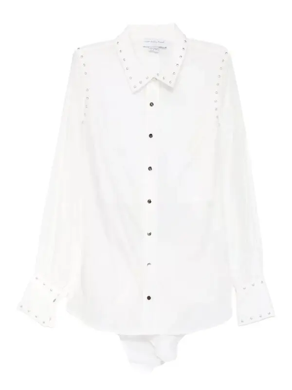 NEVER FULLY DRESSED Tie-back Shirt - White