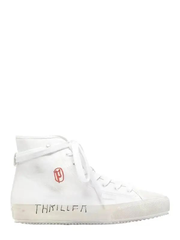 PALY High-top Graphic Sneakers - White