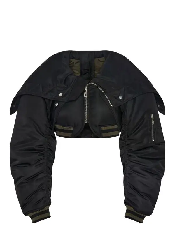 JEAN PAUL GAULTIER Zip-fastening Cropped Jacket - Black
