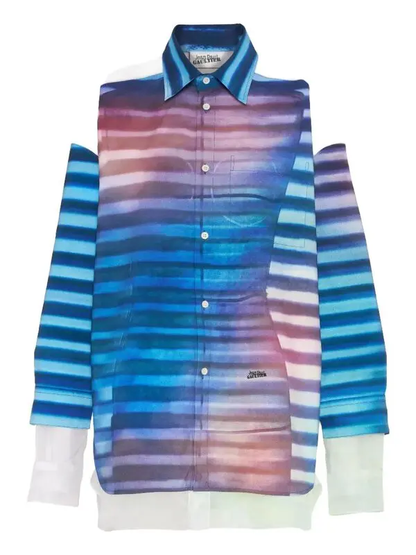 JEAN PAUL GAULTIER Petit-grand Air Printed Shirt - Blue