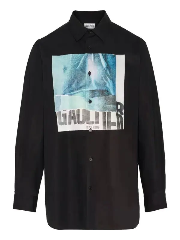 JEAN PAUL GAULTIER Graphic-print Shirt - Black