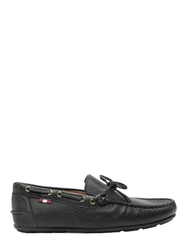 Bally Clarkson Lace-up Boat Shoes - Black
