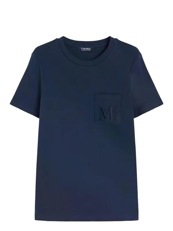 Max Mara Patch-pocket T-shirt - Blue