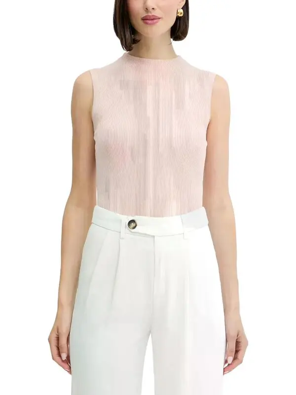 BOSS Ribbed Sleeveless Top - Pink