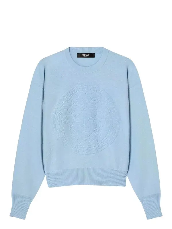 Versace Medusa-motif Sweater - Blue