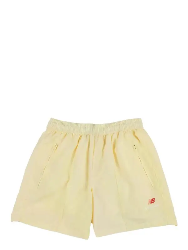 NEW BALANCE Pintuck Running Shorts - Yellow