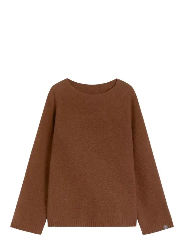Max Mara Long-raglan-sleeves Sweater - Brown