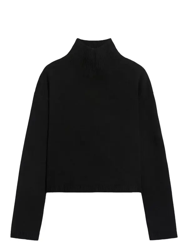 Max Mara Turtleneck Long-sleeve Sweater - Black
