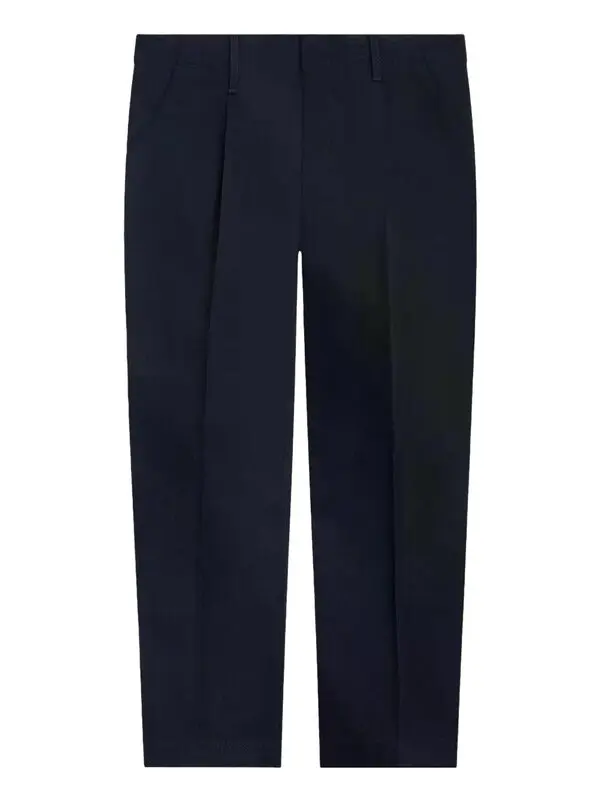 DONDUP Pleated Trousers With Belt Loops - Blue