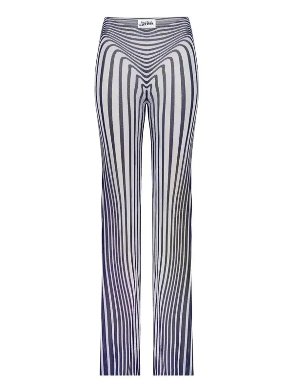 Jean Paul Gaultier Striped Trousers - White