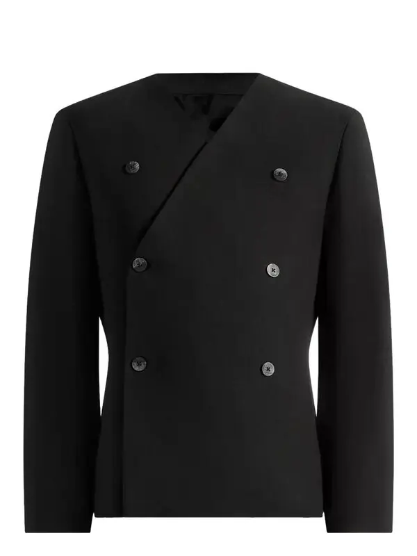 Manière De Voir Timéo Double-breasted Blazer - Black