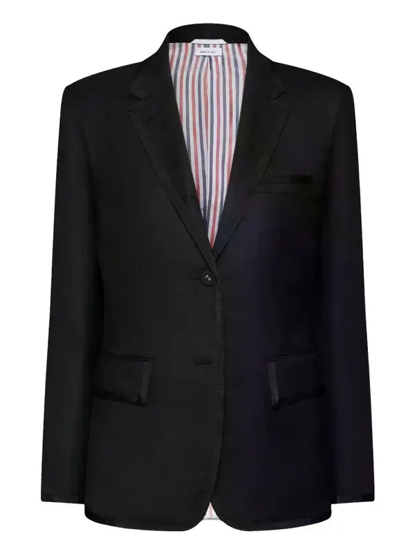 Thom Browne Grosgrain Twill Jacket - Black