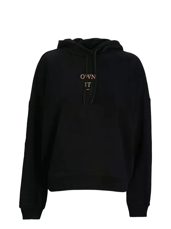 BOSS Hooded Pullover With Logo - Black