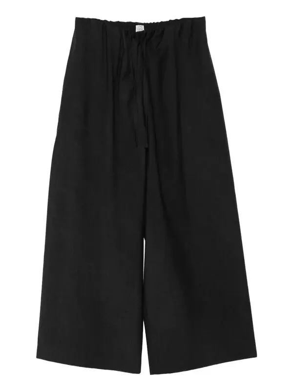 TOTEME Drawstring-waist Trousers - Grey