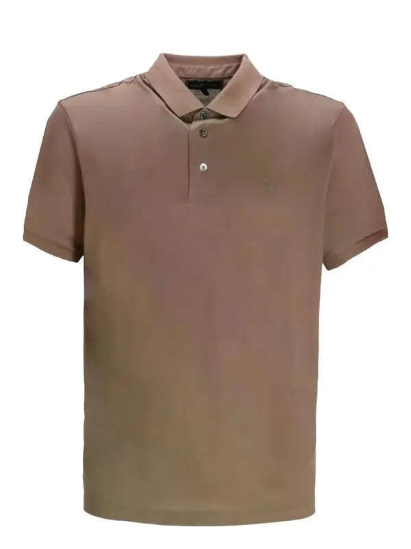 Emporio Armani Buttoned Polo Shirt - Brown