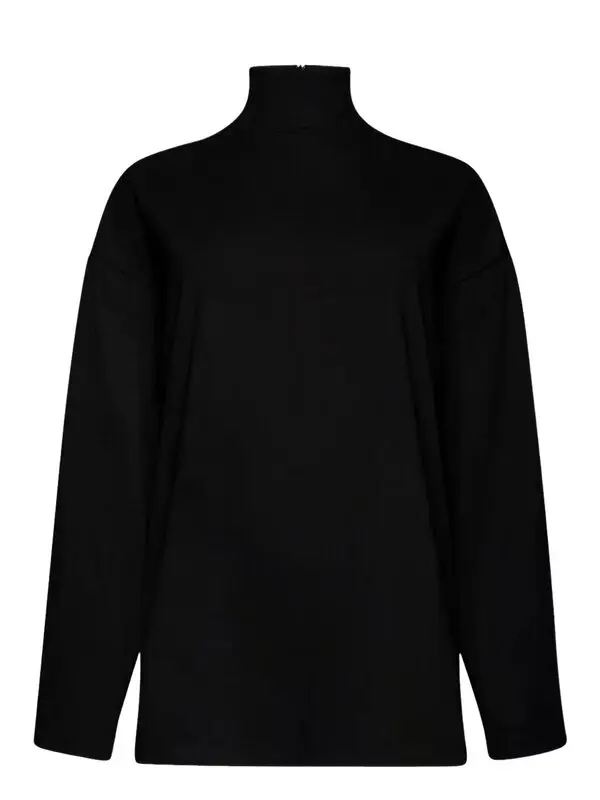 Wardrobe.NYC Turtleneck Long Sleeve Top - Black