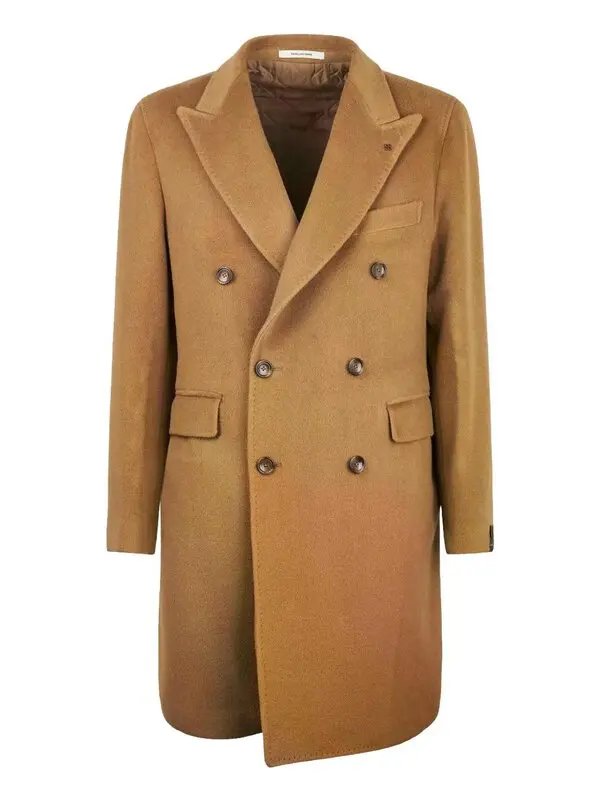 Tagliatore Double-breasted Coat - Brown
