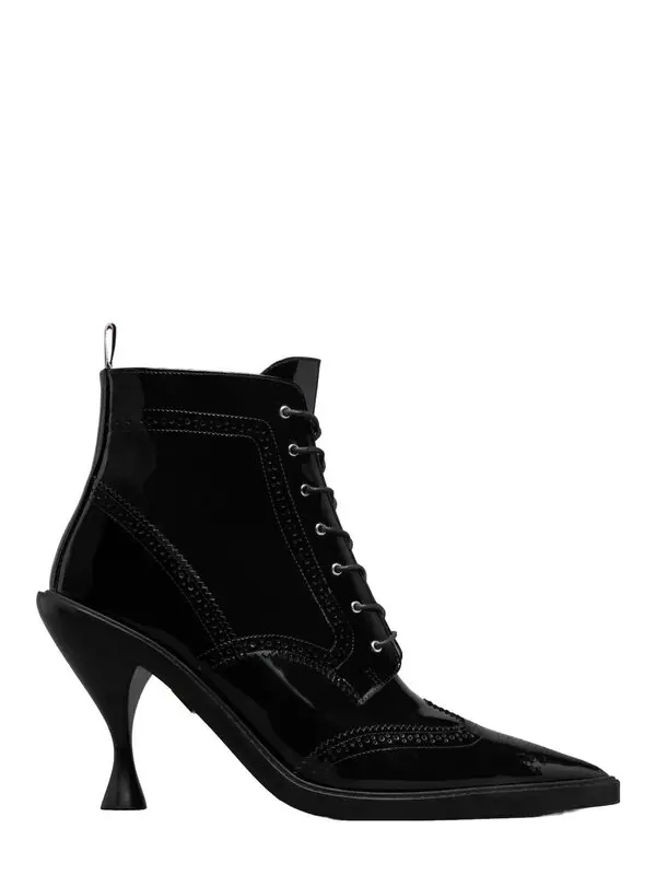 Thom Browne 90mm Wingtip Leather Boots - Black