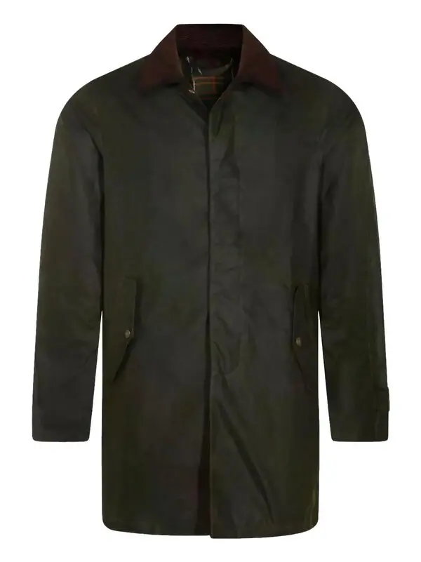 BARACUTA X Barbour Corduroy-collar Coat - Green