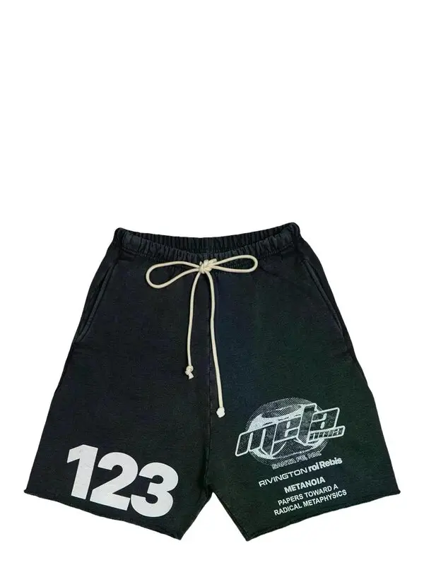 RRR123 Radical Alma Track Shorts - Black